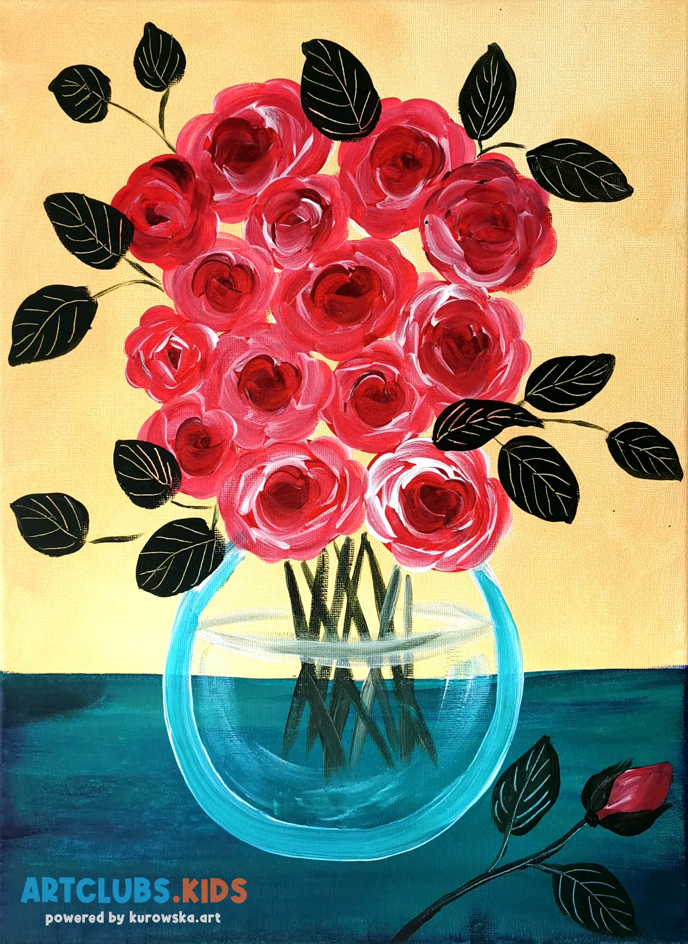 Bouquet of Roses - Art Classes for Kids in Sutton Coldfield