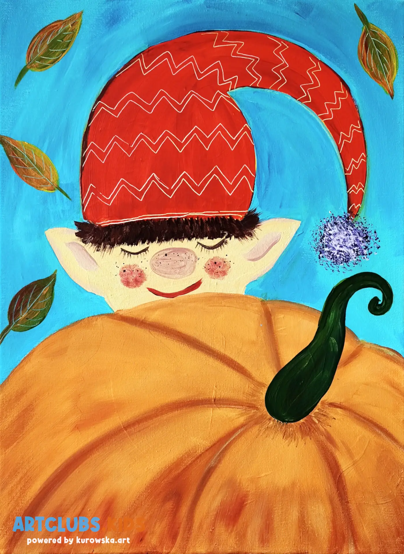 Elf And The Pumpkin - Art Classes for Kids in Sutton Coldfield