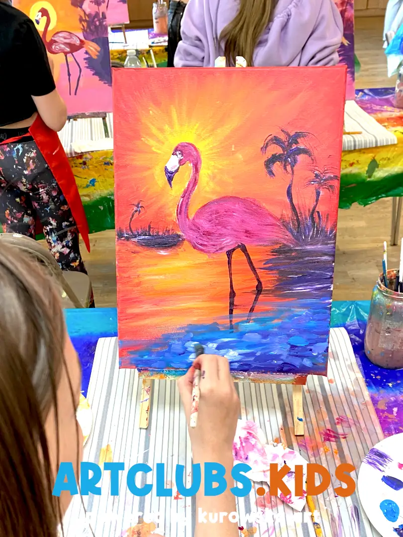 Painting Art Classes for Kids in Sutton Coldfield - Acrylic on Canvas